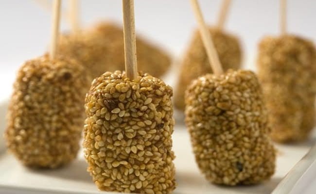 Croquete de frango no gergelim - Receitas Brasileiras