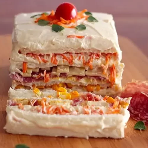 Receita de Torta Fria Colorida - Receitas Brasileiras