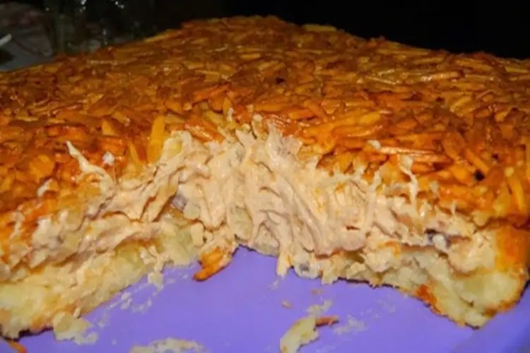 Receita de Torta de Batata com Cream Cheese e Frango - Receitas Brasileiras